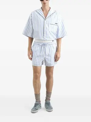 Dolce & Gabbana Striped Bermuda Shorts With Drawstring