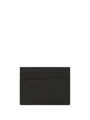 Dolce & Gabbana Card Holder With Logo Plaque - Black