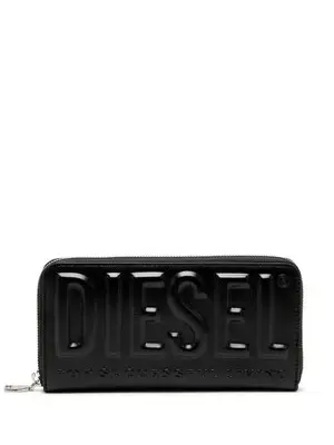 DIESEL® Wallet With Embossed Logo - Black
