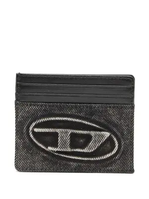 DIESEL® Card Holder With Embossed Logo - Black
