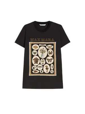 Max Mara Cotton Jersey T-shirt - Black