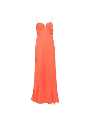 Raquel Diniz New Sambra Dress With Ruffles - Red