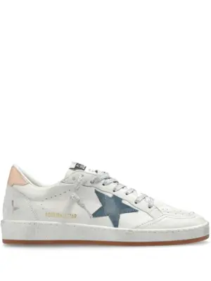 GOLDEN GOOSE Ball Star Sneakers With A Worn Effect - White