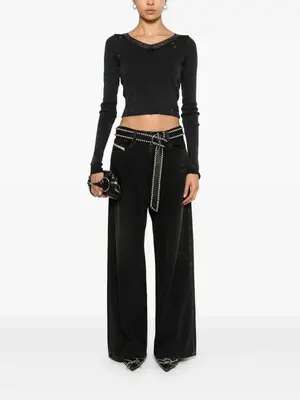 DIESEL® D-sire Wide-leg Jeans - Black