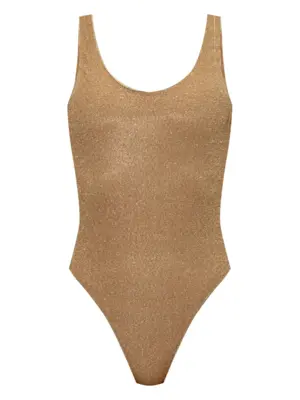 Oseree Lumière Sporty Swimsuit - Metallic