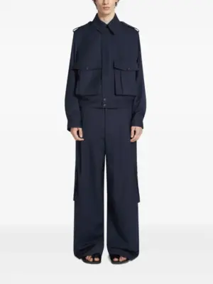 Dries Van Noten Piers Tris Wide-leg Wool Trousers