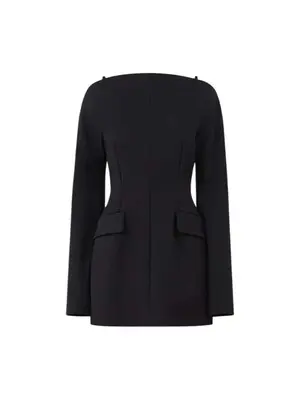 Sportmax Short, Fitted Cady Dress - Black