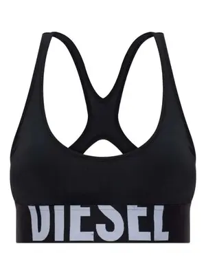 DIESEL® Allison-d-pop Logo Sports Bra - Black