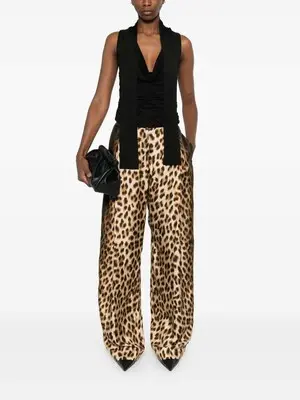 Sportmax Spxoblo Animal Print Pants