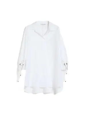 Max Mara Cotton Poplin Blouse Optic