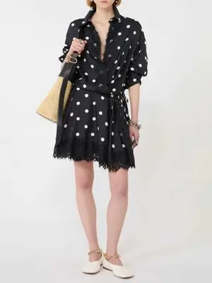 Sportmax Short Dress With Lace