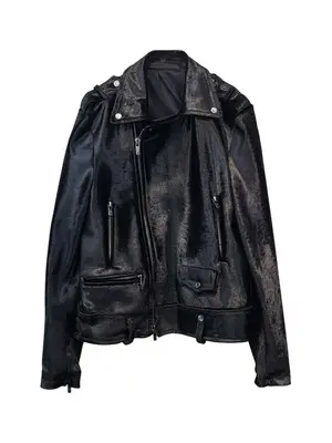 SALVATORE SANTORO Golden Goose Biker Jacket - Black