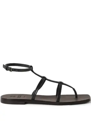 Brunello Cucinelli Leather Sandals - Black