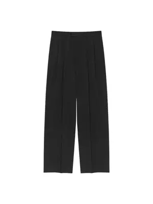 Givenchy Double-pleated Trousers In Grain De Poudre Wool