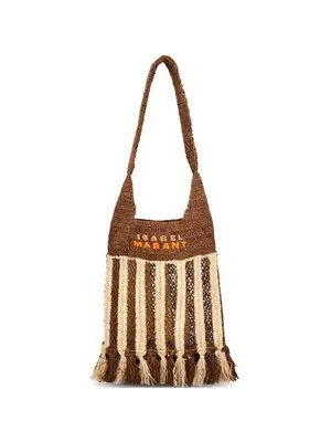 MARANT Striped Shoulder Bag - Brown