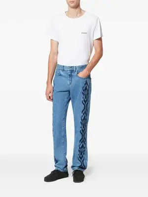 MARANT Lewys Jeans With Embroidery - Blue