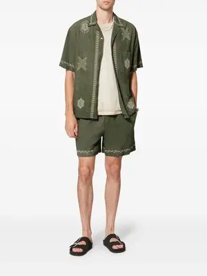 MARANT Embroidered Cotton Shorts