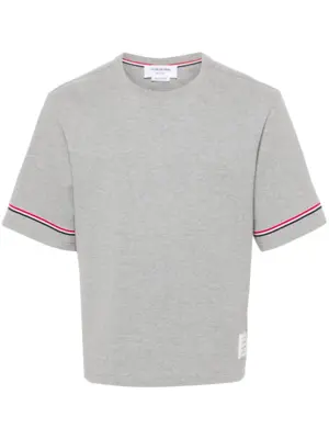 Thom Browne Rwb Stripe T-shirt Grey