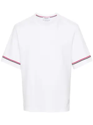 Thom Browne Rwb Stripe T-shirt - White