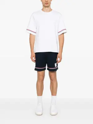 Thom Browne Rwb Stripe T-shirt - White