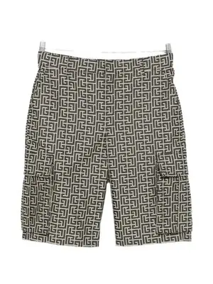 Balmain Monogrammed Cargo Shorts - Multi