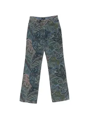 Etro Paisley Print Jeans - Blue