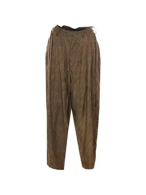 UMA WANG Priya Geometric Pattern Trousers