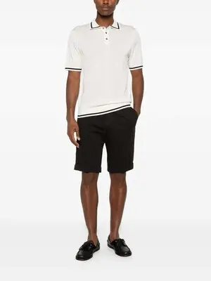 MONTECORE Knit Polo With Contrasting Trim