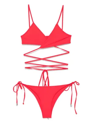 Attico Bikini With Rubber Logo
