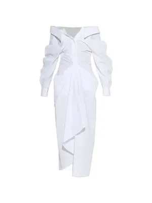 Givenchy Draped Dress - White