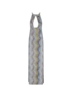 Missoni Long Lamé Dress With Sequins - Multi