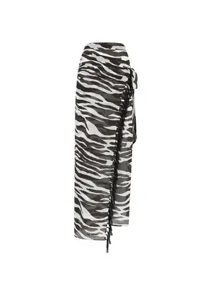 Attico White And Pareo - Black