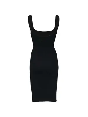 Hunza G Midi Dress With Square Neckline