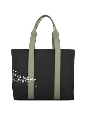 Givenchy Cotton Tote Bag With Logo - Black