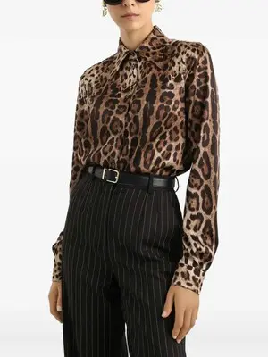 Dolce & Gabbana Leopard Print Shirt