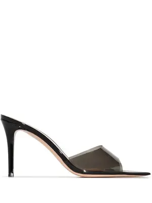 GIANVITO ROSSI Elle 85mm Mule With Clear Strap