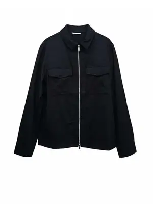 Marco Pescarolo Givenchy Zip-up Shirt Jacket - Black