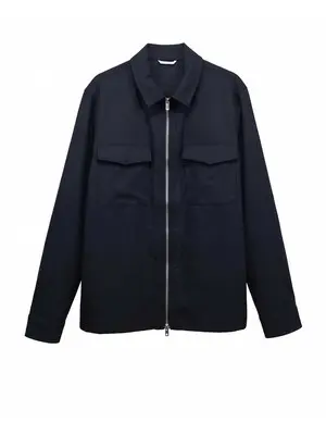 Marco Pescarolo Givenchy Zip-up Shirt Jacket - Blue