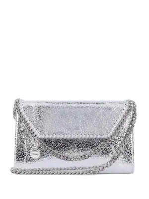 Stella McCartney Falabella Crackle-effect Crossbody Bag - Metallic