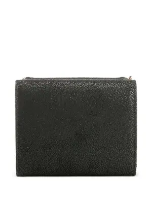 Stella McCartney Falabella Tri-fold Wallet With Chain Trim - Black