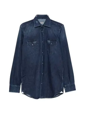 SARTORIO NAPOLI Denim Shirt With Inserts