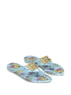 Dolce & Gabbana Floral Flip-flops