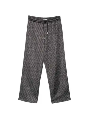 Gcds Monogram Logo" Nylon Trousers - Black
