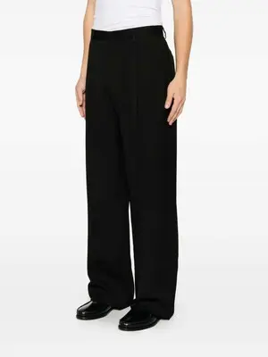 LARDINI Wide-leg Trousers With Pressed Pleats