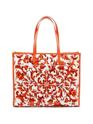 Dolce & Gabbana Majolica Print Tote Bag