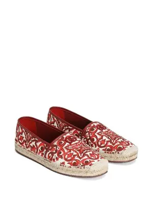 Dolce & Gabbana Canvas Espadrilles With Majolica Print