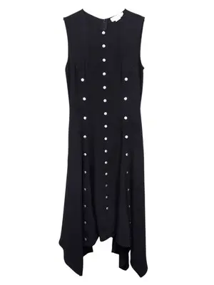 Stella McCartney Midi Dress With Snap Buttons - Black
