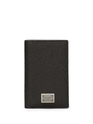 Dolce & Gabbana Dauphine Print Bi-fold Card Holder - Black