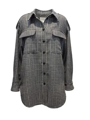 Stella McCartney Plaid Wool Shirt - Grey