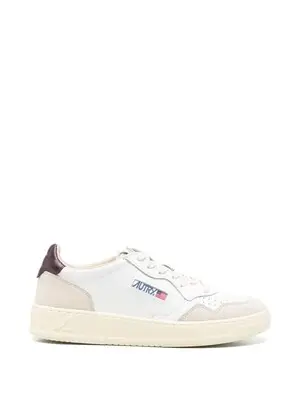 AUTRY Leather Sneakers With Medalist Inserts - White